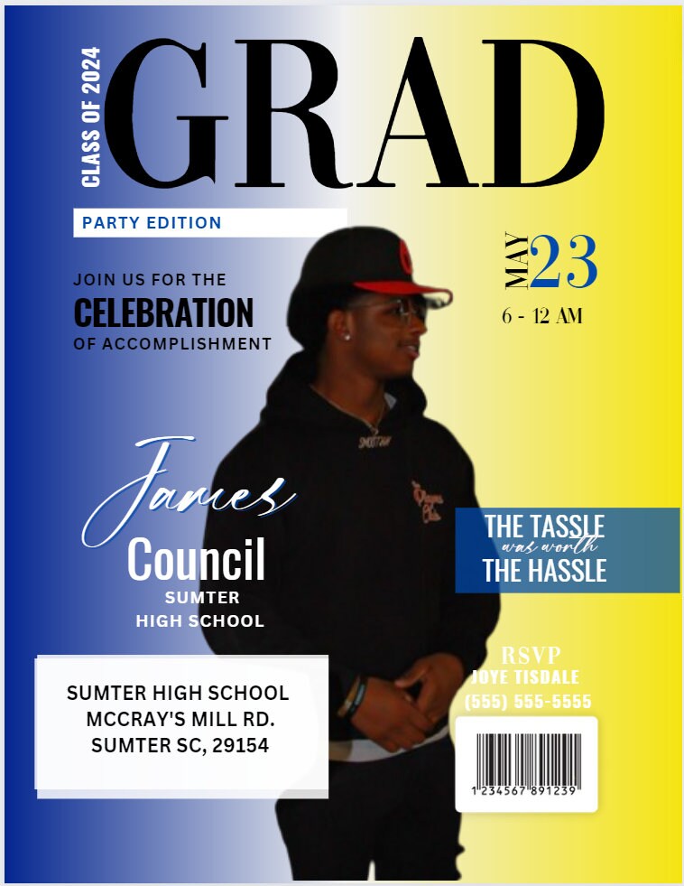 Graduation Magazine Desing Templates 2 - Etsy