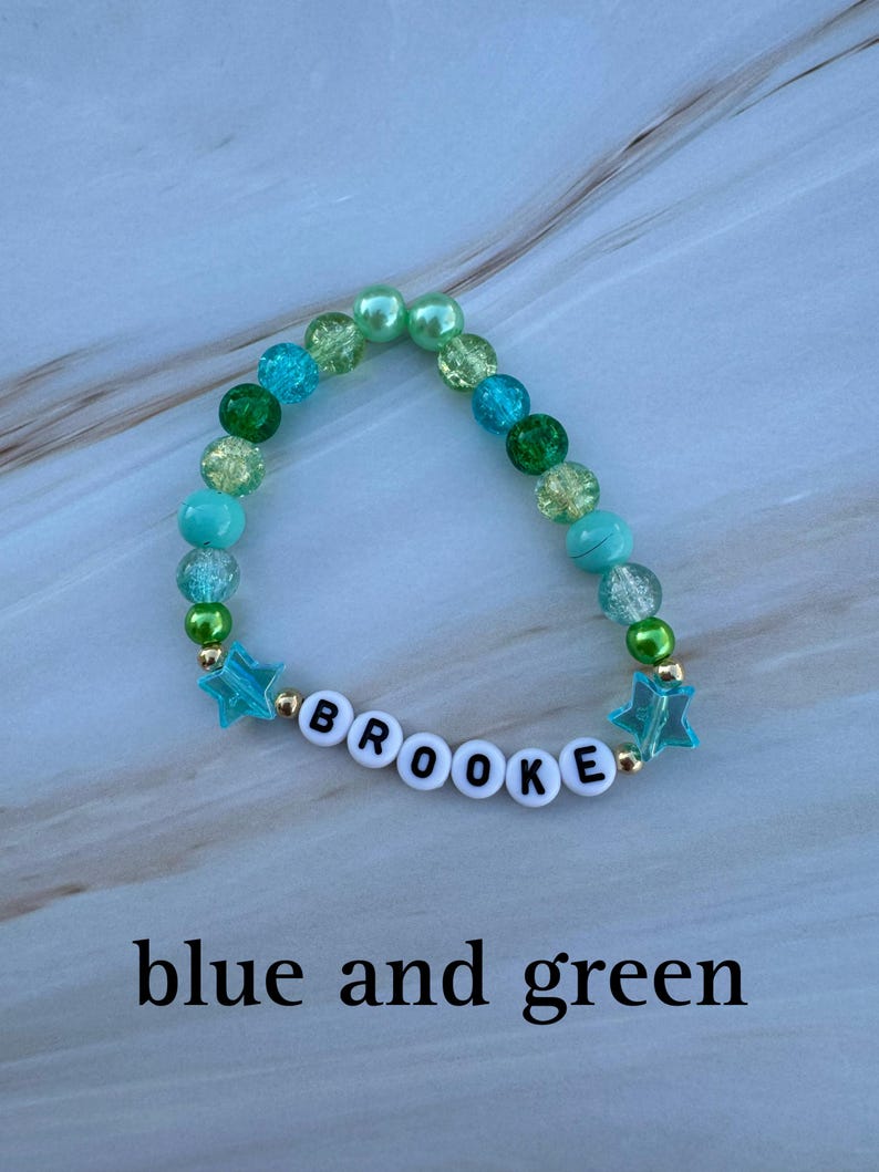 Personalized Friendship Bracelet - Made to Order Custom Name Beaded ...