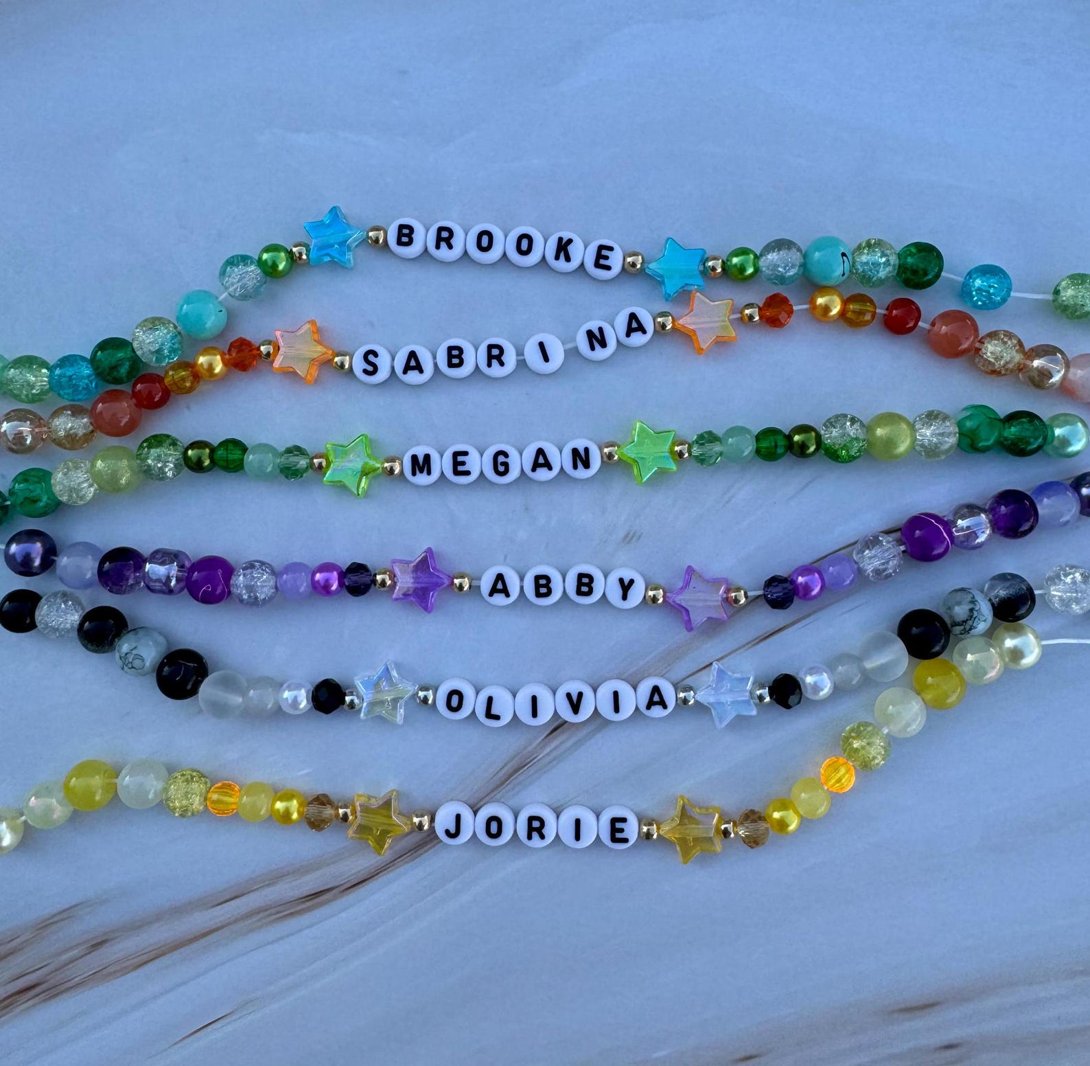 Personalized Friendship Bracelet - Made to Order Custom Name Beaded ...