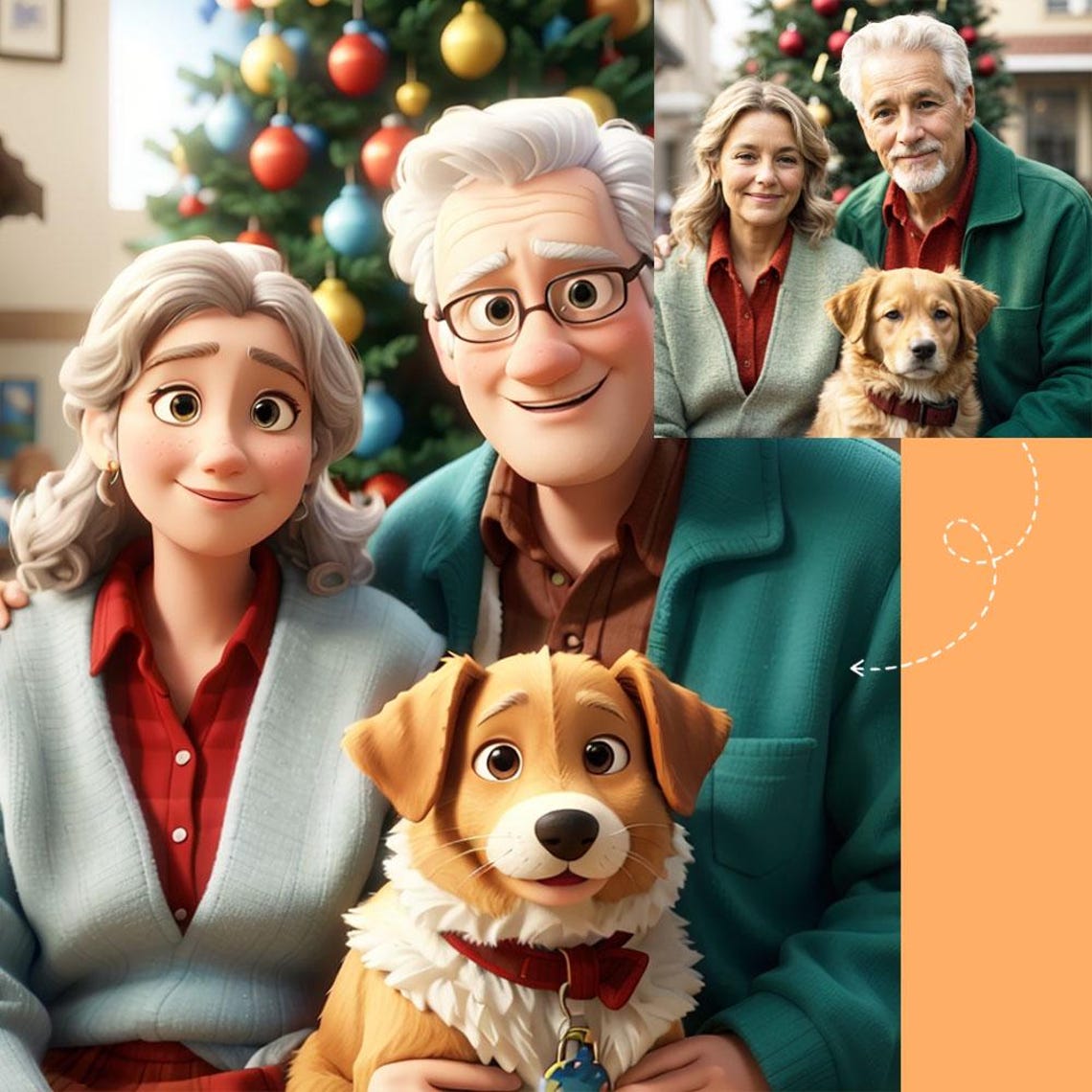 Custom Cartoon Animation, Cartoon Style Couple, Custom Portrait, Couple ...