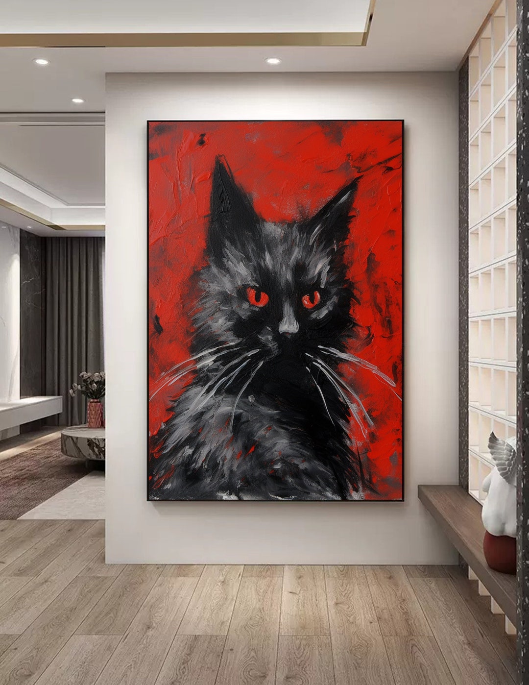 Red Wall Art, Abstract Red Textured Wall Art,abstract Red Painting ...