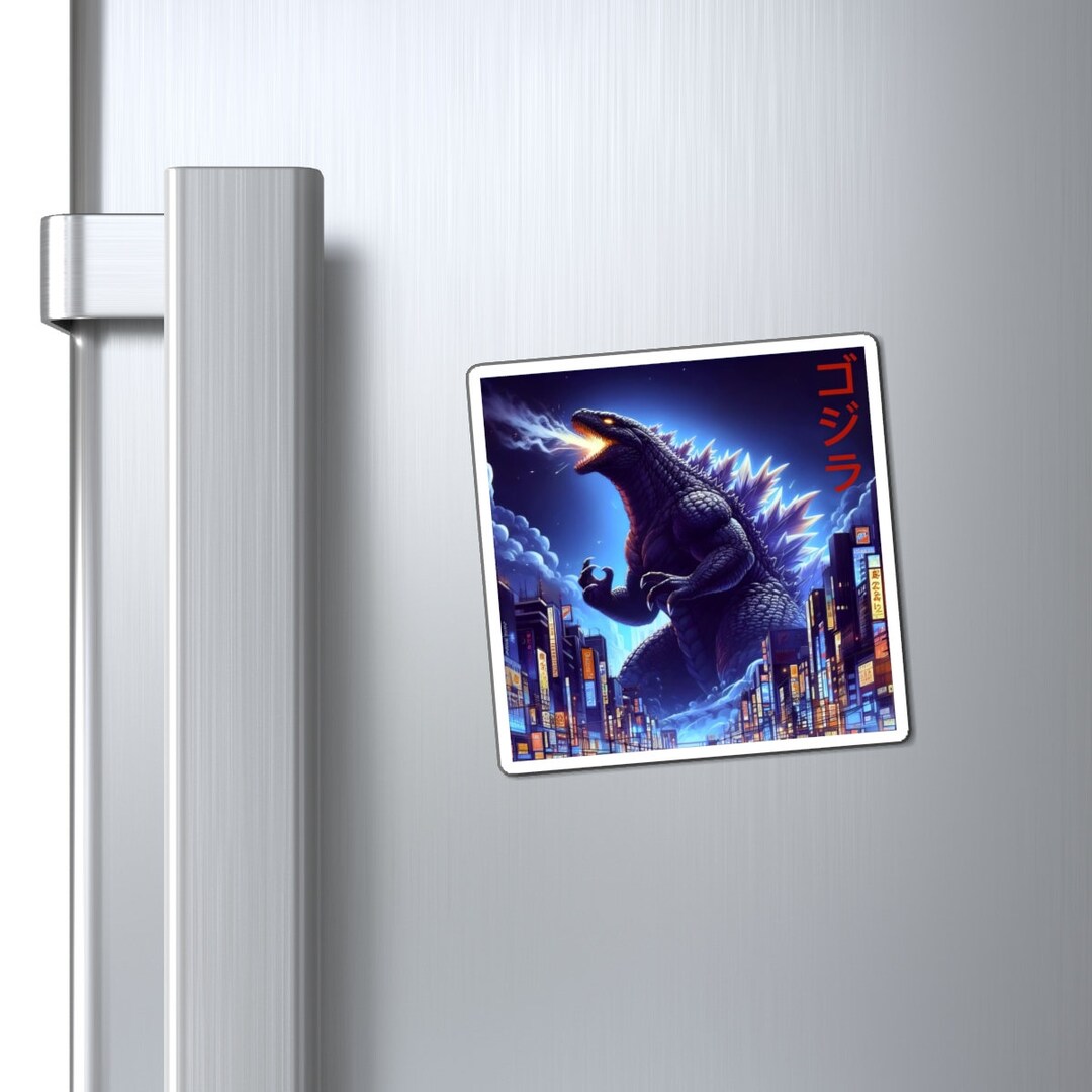 3 X 3 Inch Godzilla Magnet, Godzilla Fridge Magnet, Anime Magnet, Anime ...