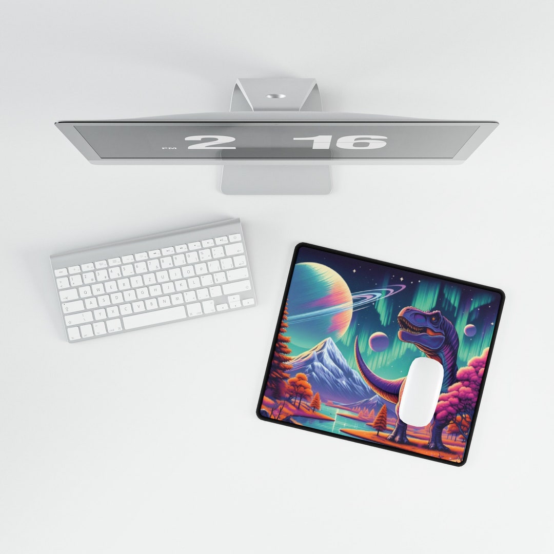 Vibrant Rex Mouse Pad, Dinosaur Mousepad, T Rex Mousepad, Colorful ...