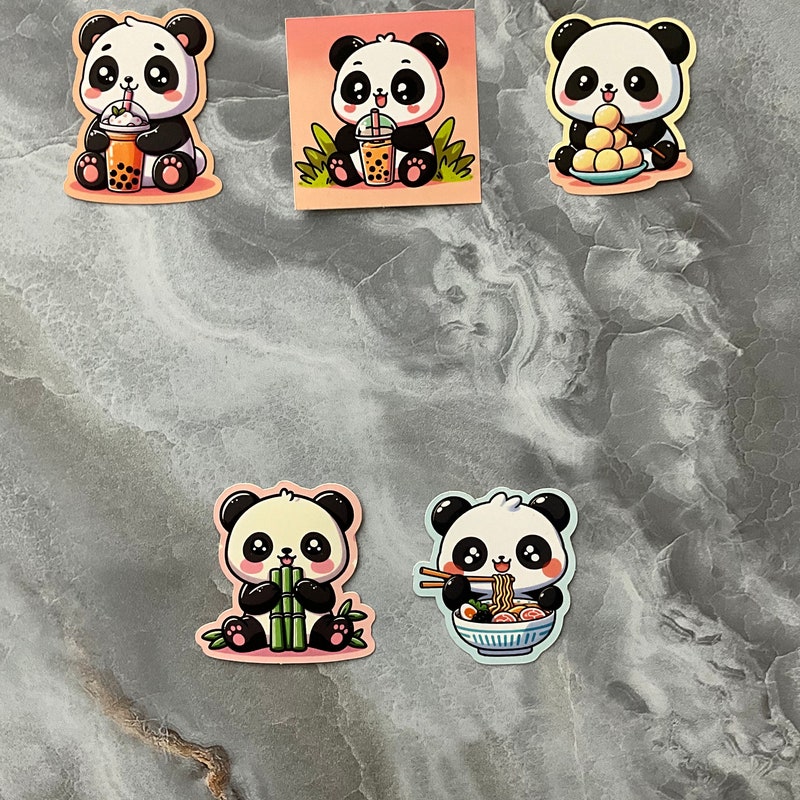 Panda Bamboo Sticker - Etsy
