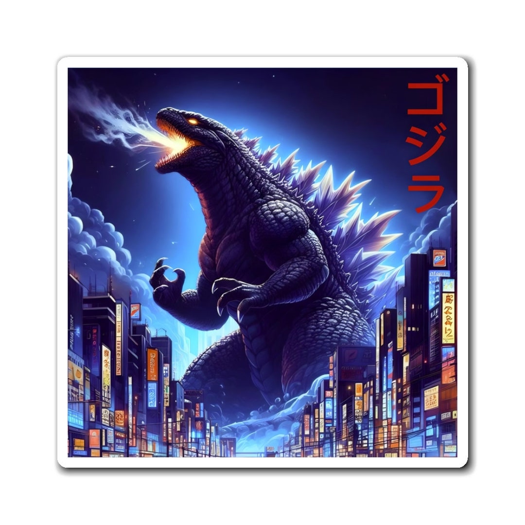 3" X 3" Inch Godzilla Magnet, Godzilla Fridge Magnet, Anime Magnet ...