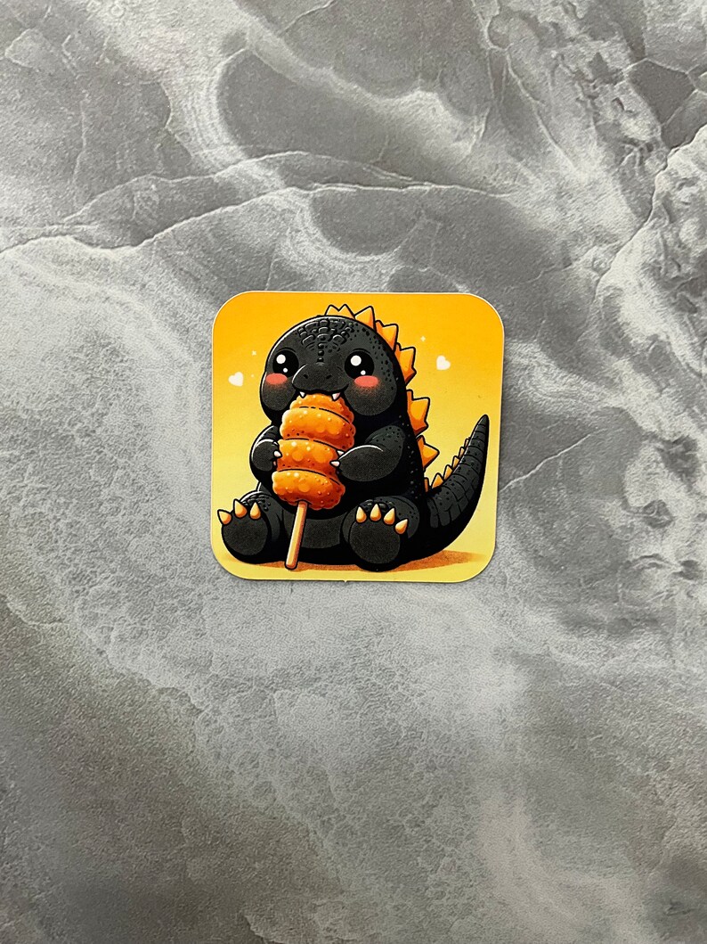 Godzilla Snacks Waterproof Sticker Bundle, Godzilla Stickers, Kawaii ...