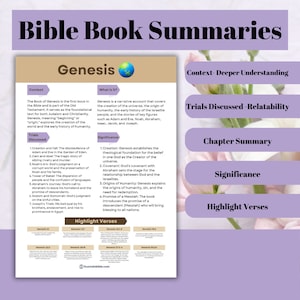Bible Summaries Printable: All 66 Books | Bible Study Notes | Digital ...