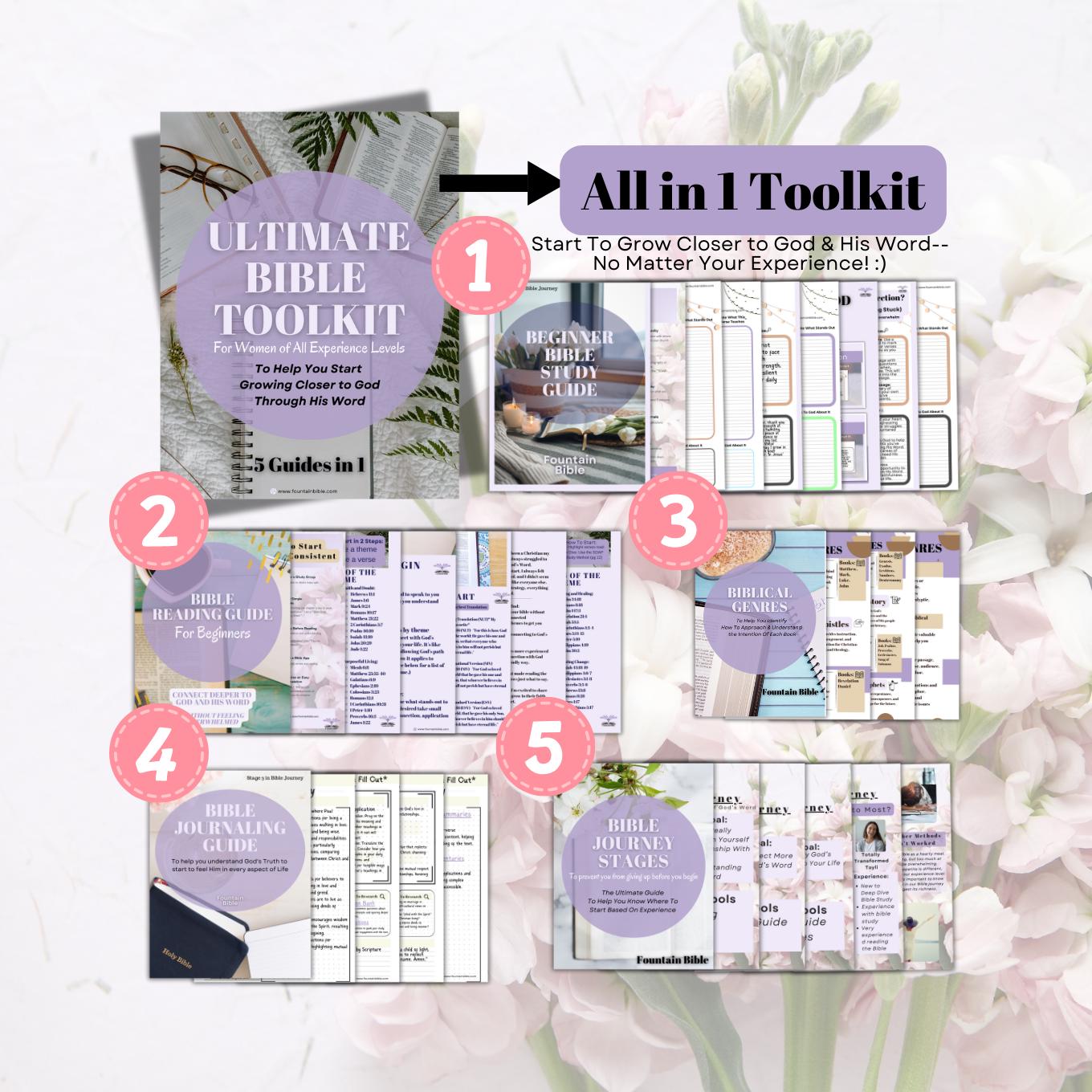 Beginner Bible Study Toolkit: Reading, Journaling, Genre Guides ...