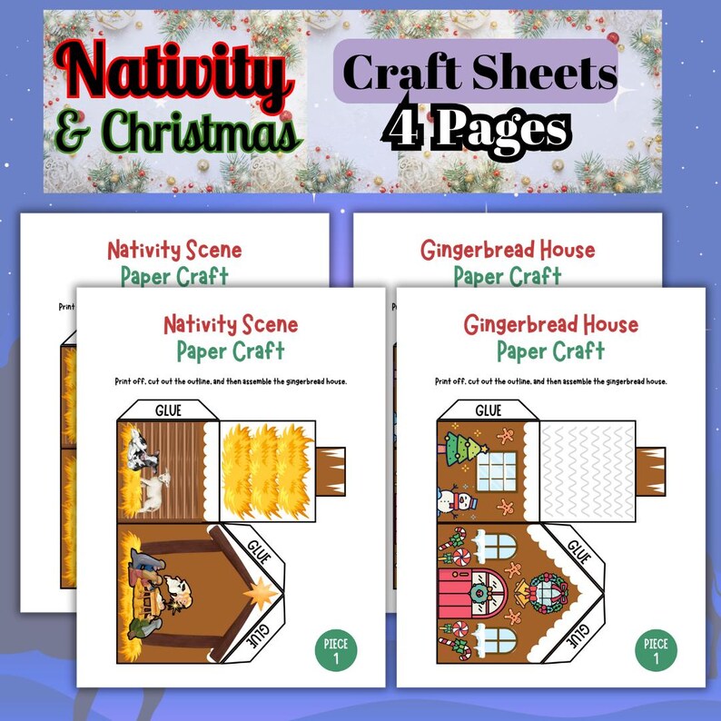 Christian Christmas Nativity Activity Bundle: Coloring Pages, Games ...