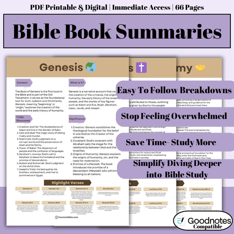 Bible Breakdown - Etsy