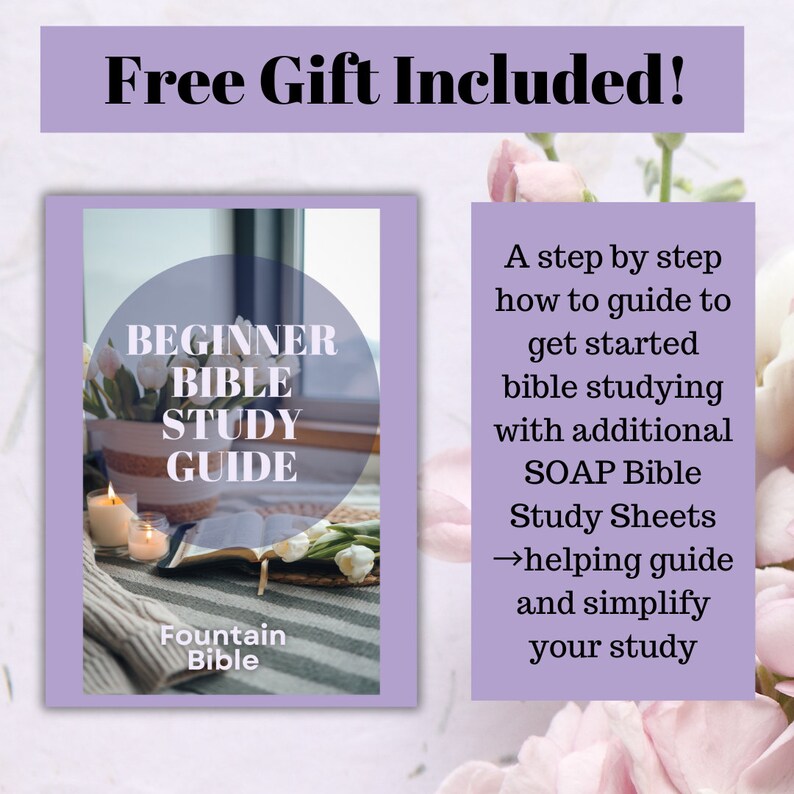 Beginner Bible Study: Daily Verse & Journal Prompts (digital Print) - Etsy