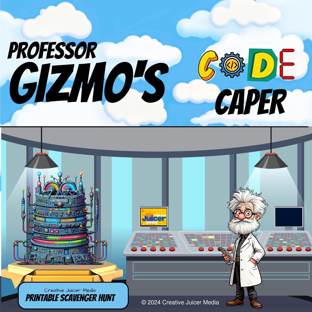 Professor Gizmo's Code Caper- a Printable Scavenger Hunt - Etsy