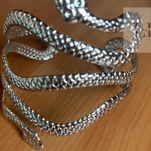 Snake Arm Cuff Bracelet: Handcrafted Boho Serpent Design - Etsy