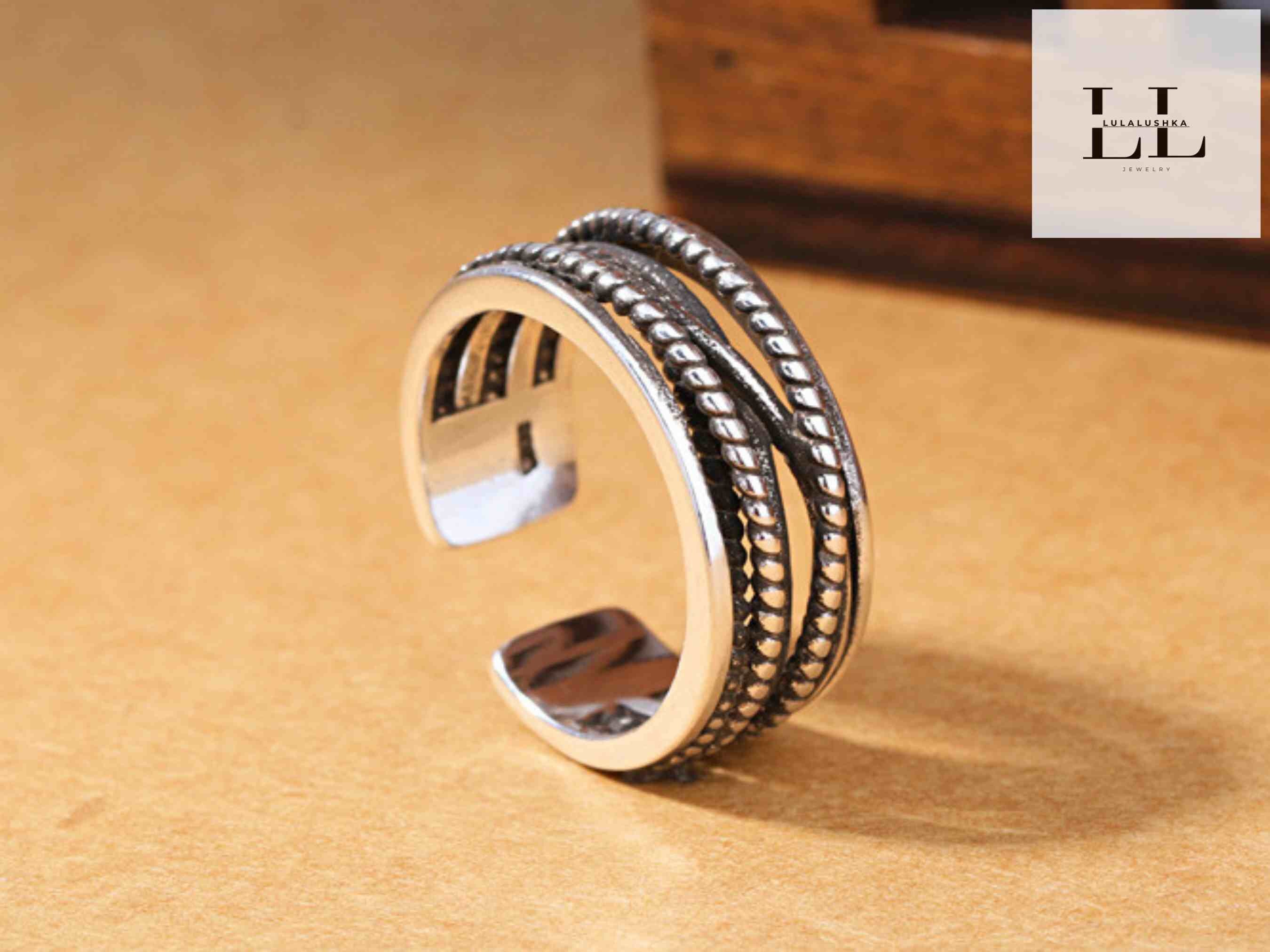 Elegant Layers: Sterling Silver Open Rings for Women A Touch of Luxury ...