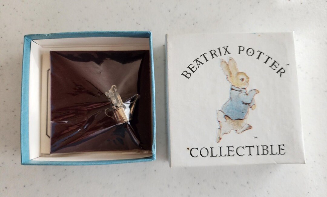 Beatrix Potter Sterling Silver Charm Peter Rabbit in Watering Can by ...