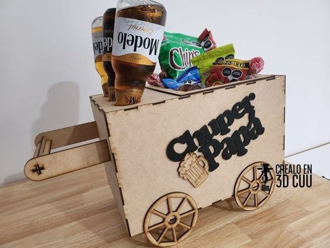 Chelero Cart for Papa, Happy Father's Day, for Beer and Candy 3mm File ...