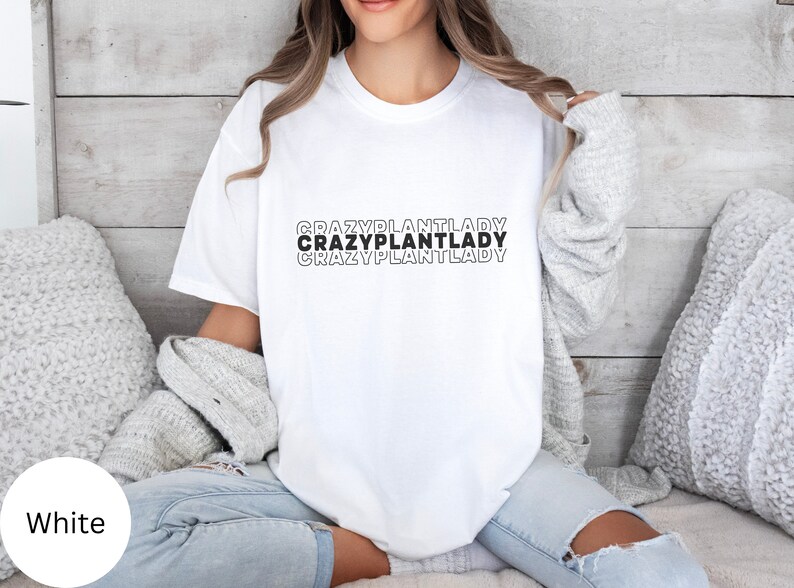 Crazy Plant Lady Graphic Tee, Funny Plant Hoarder Shirt, Gift for Plantaholic, Plant Lover Humor ...