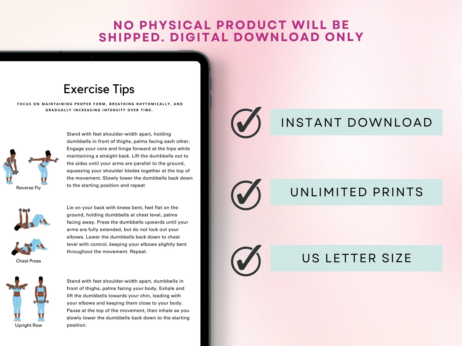 30 Day Challenge Upper Body Workout, Dumbbell Challenge, Fitness Guide ...