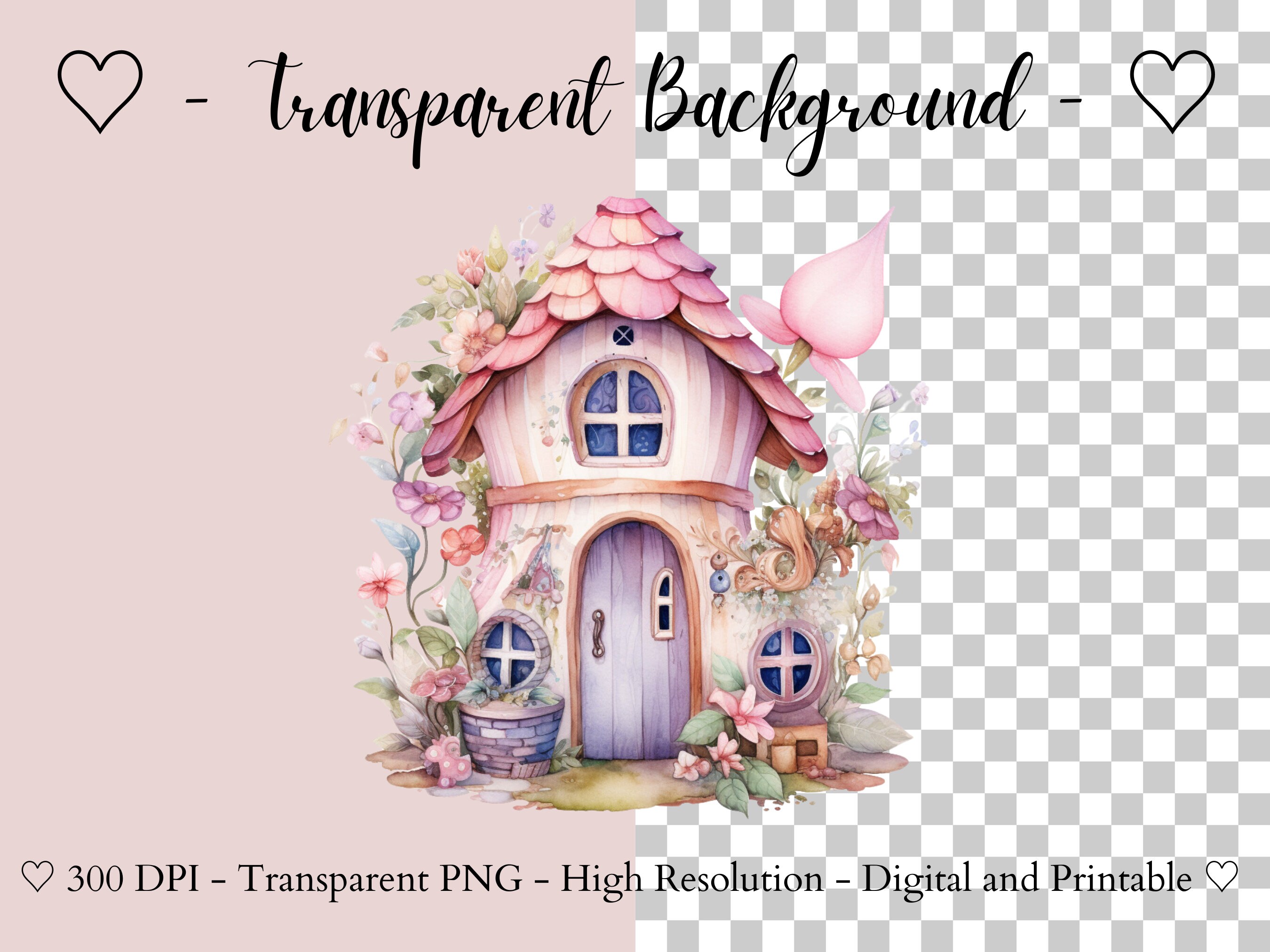 Watercolour Pink Fairy Clipart, Pink Fairy Clipart, Pink Fairy ...