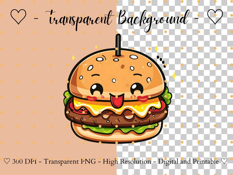 Kawaii Junk Food Clipart, Junk Food Clipart, Fast Food Clipart, Kawaii ...