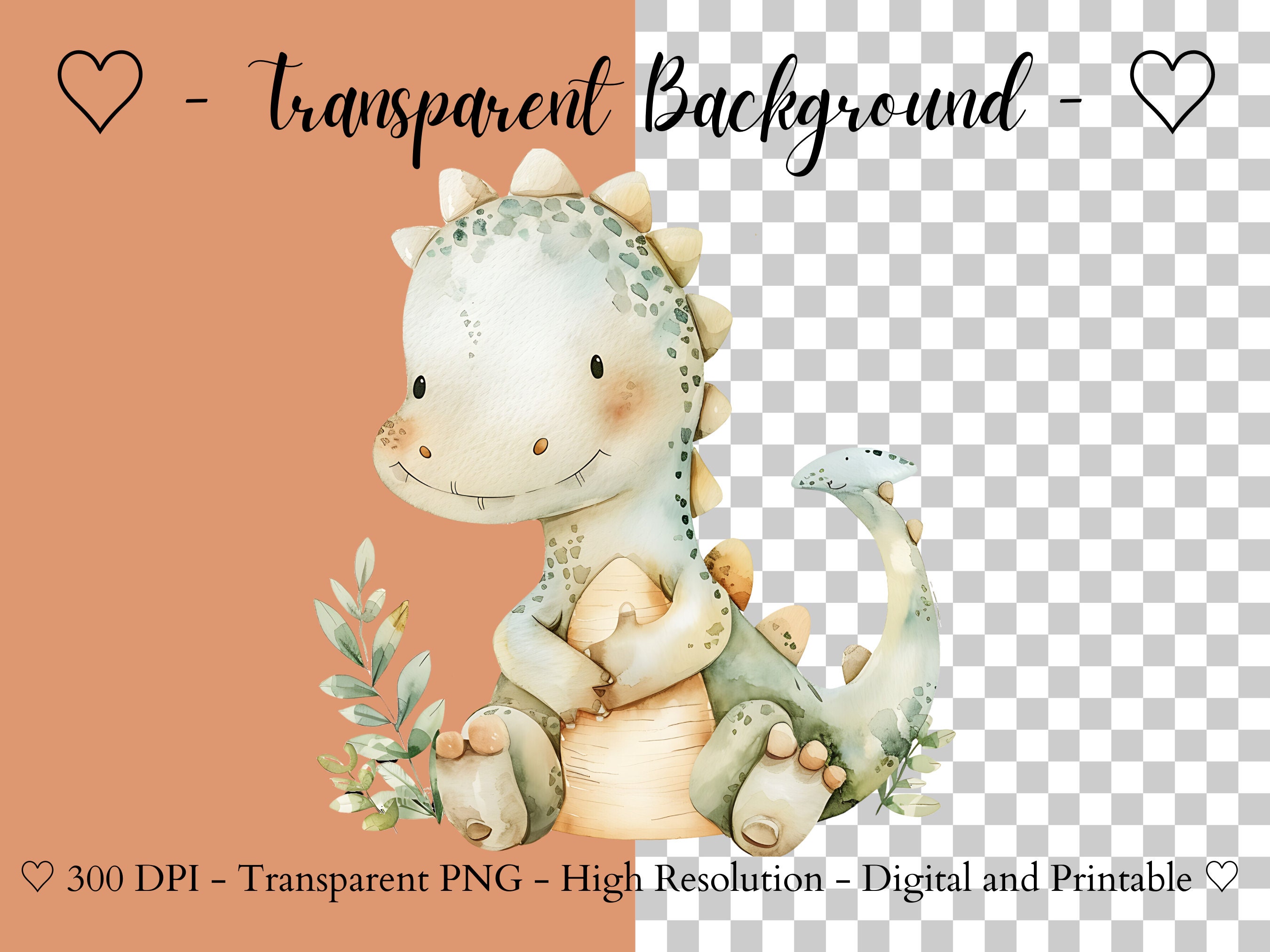 Watercolor Dinosaur Clipart, Dinosaur Clipart, Cute Dino Clip Art ...