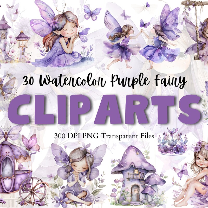 Purple Fairy - Etsy