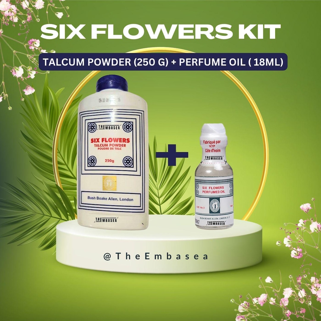 Six Flowers Kit - Talcum Powder – Soft, Sacred & Spiritually Soothing ...