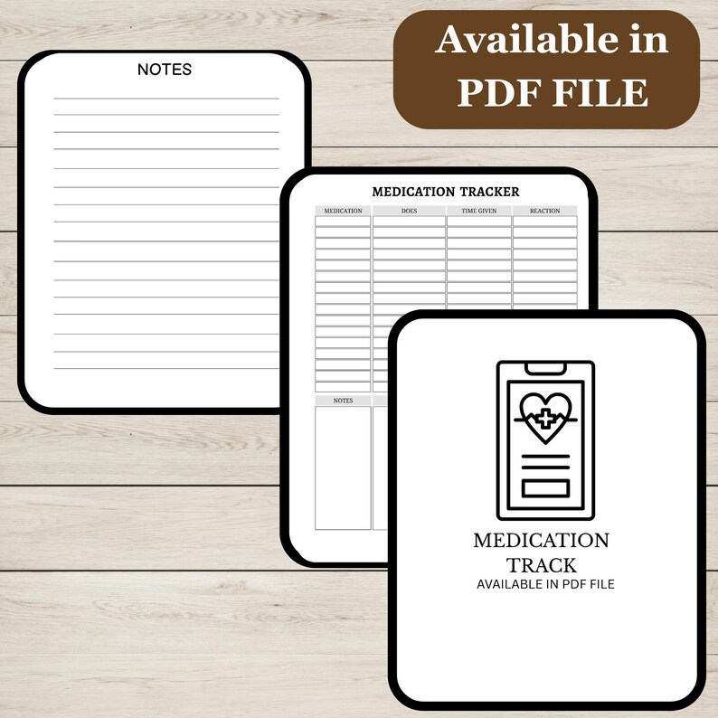 Medication Tracker Printable | Daily Pill Organizer Chart | Medicine ...
