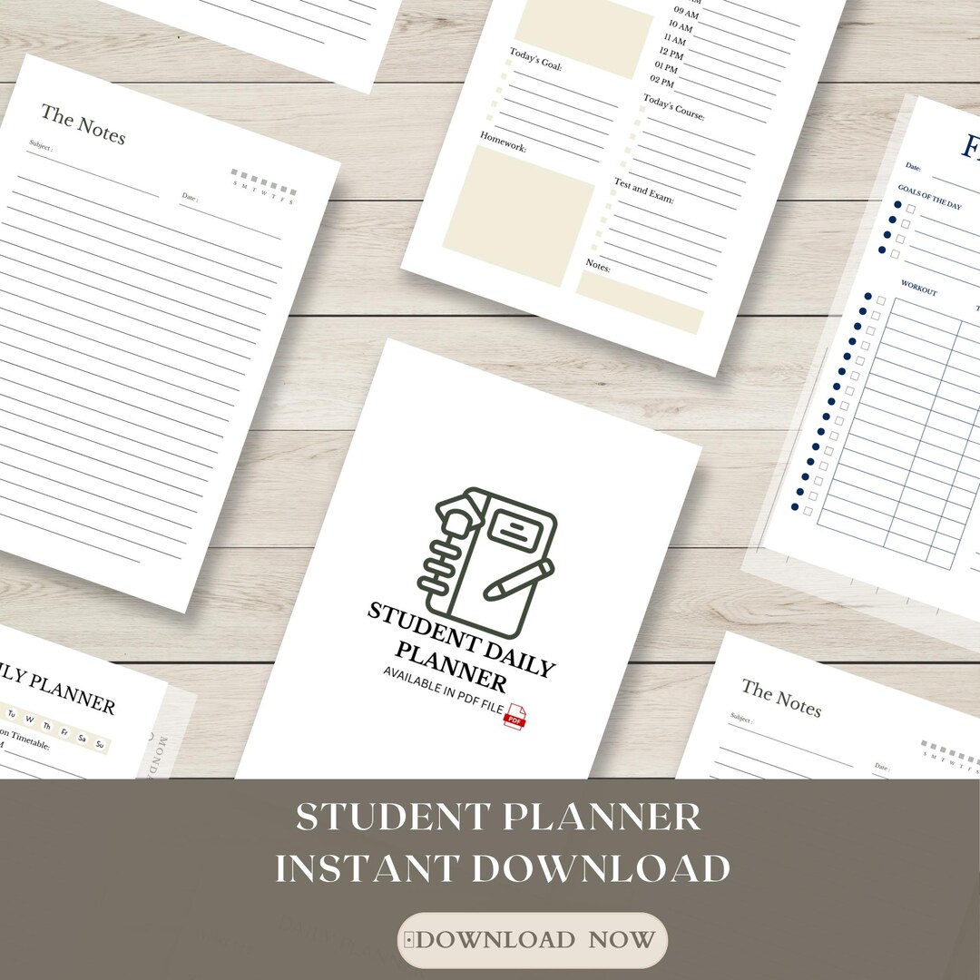 2026 Student Planner | Academic Organizer | Weekly Monthly Planner ...
