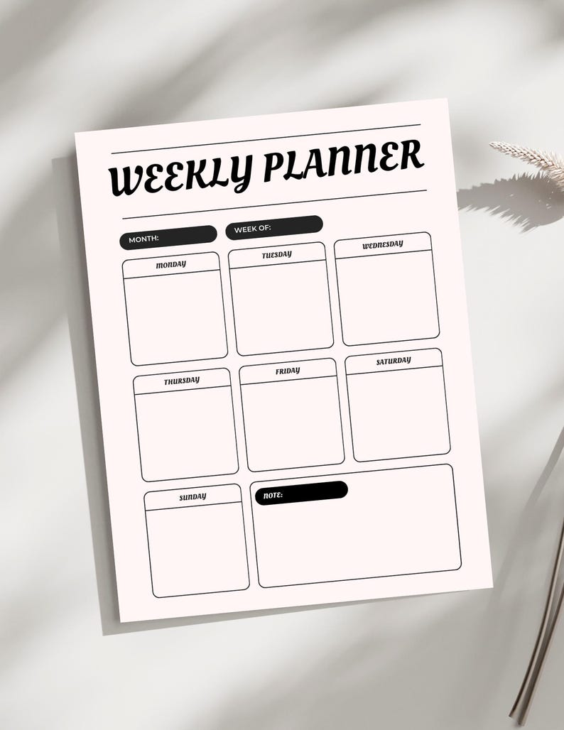 2026 Weekly Planner: Minimalist Grey & Black Goodnotes Template ...