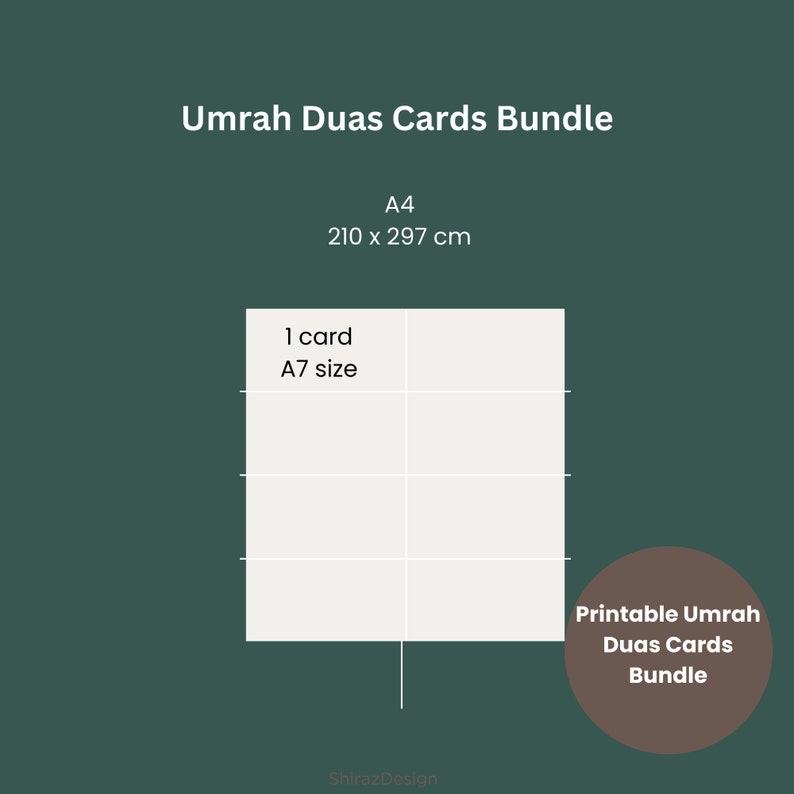 Umrah Duas Printable, Digital Download, Umrah Dua Cards, Duas for Umrah ...
