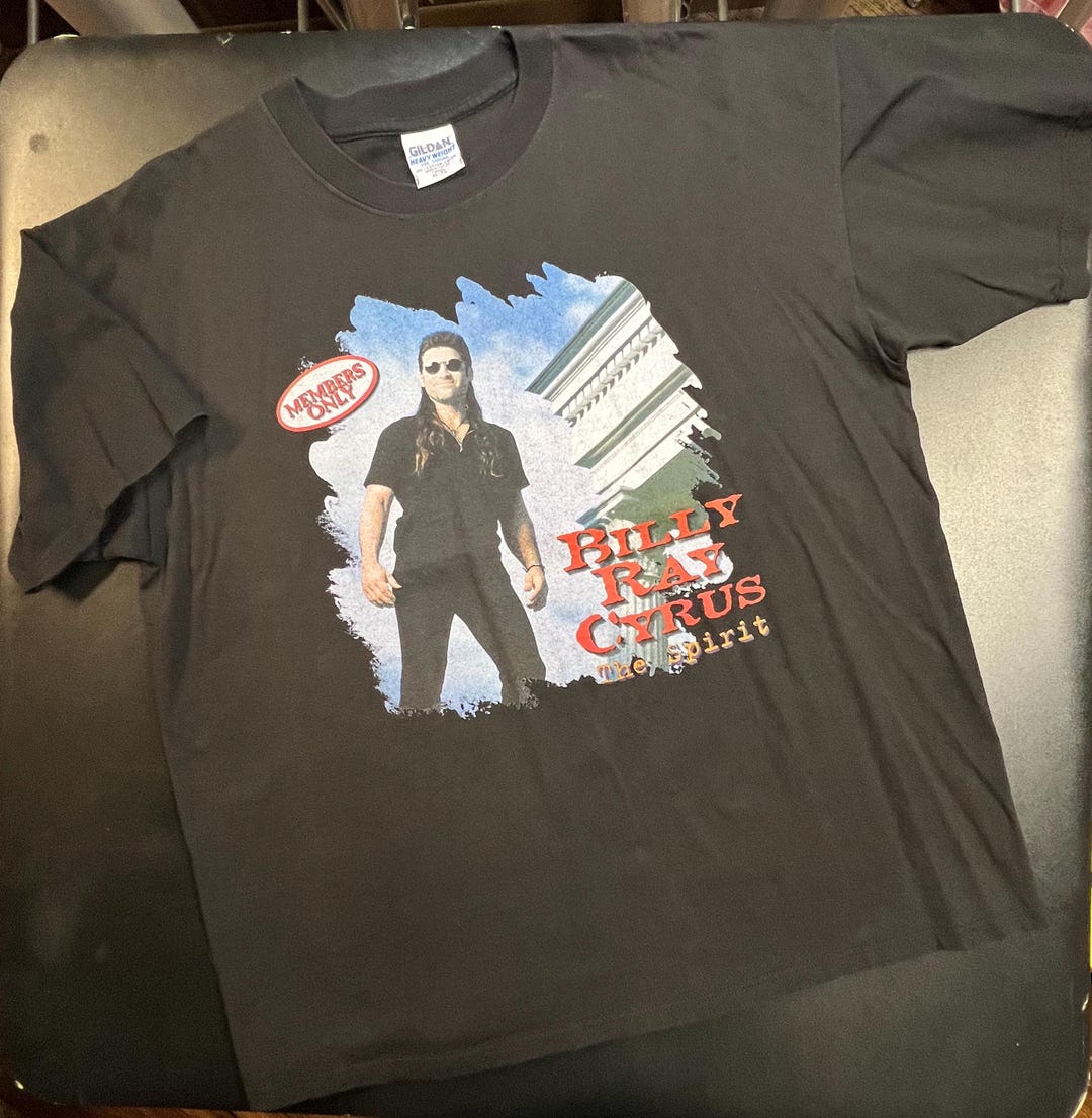1997 Billy Ray Cyrus “the Spirit” Members Only Party Tee - Etsy