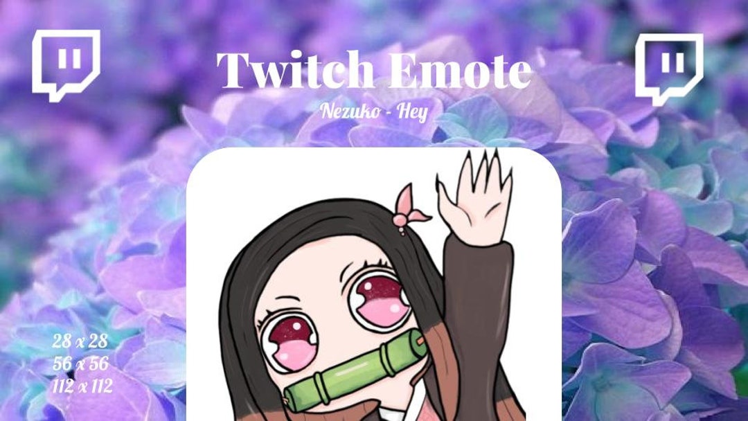 Twitch Emote Nezuko Hey - Etsy Twitch Emote Nezuko Hey - Etsy
