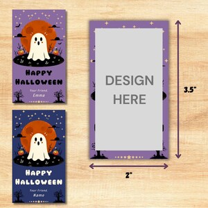Halloween Favor Tag Cute Ghost Gift Tag Halloween Treat Tag Boo Gift ...