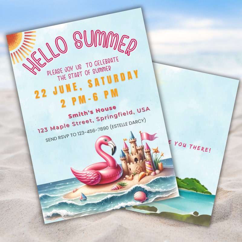 Summer Invitations - Etsy