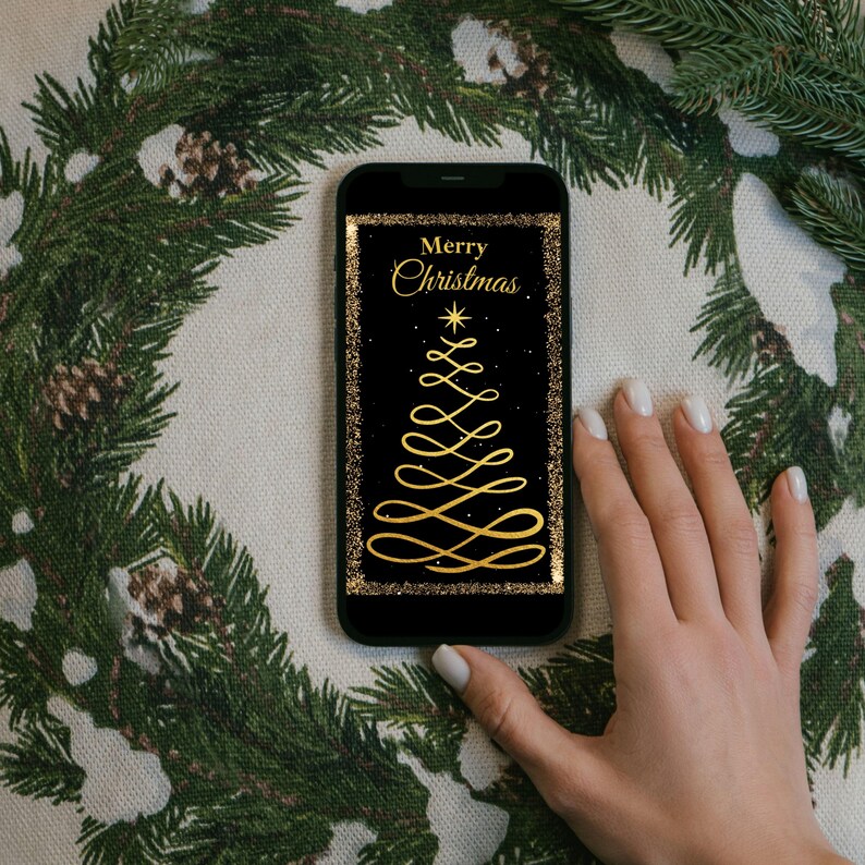Editable Digital Christmas Card Template, Animated Christmas E-card ...