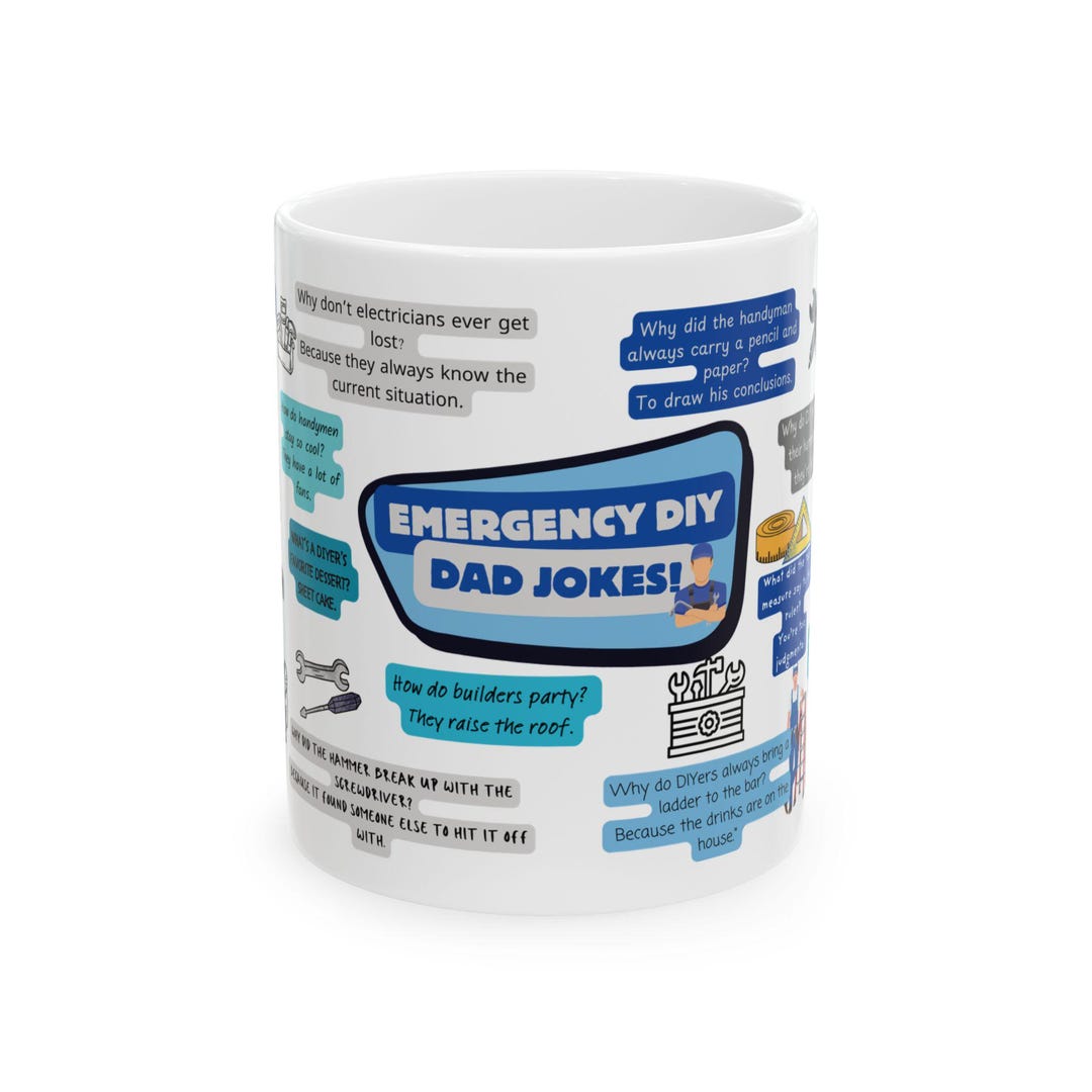 DIY Emergency Dad Joke Mug | Dad Christmas Gift, | Dad Humor Cup ...