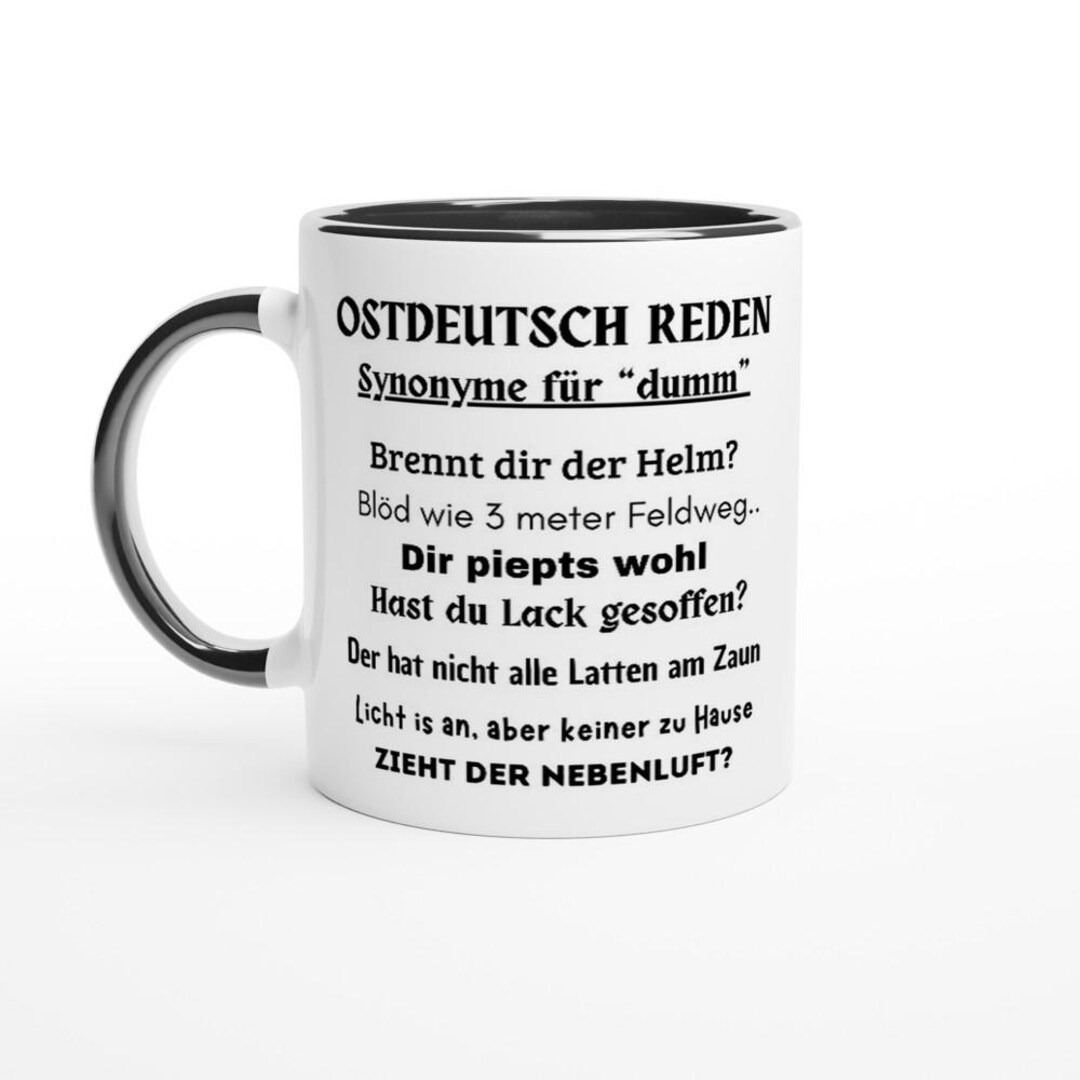 Coffee Cup "speaking East German - Synonyms for Stupid" - Etsy