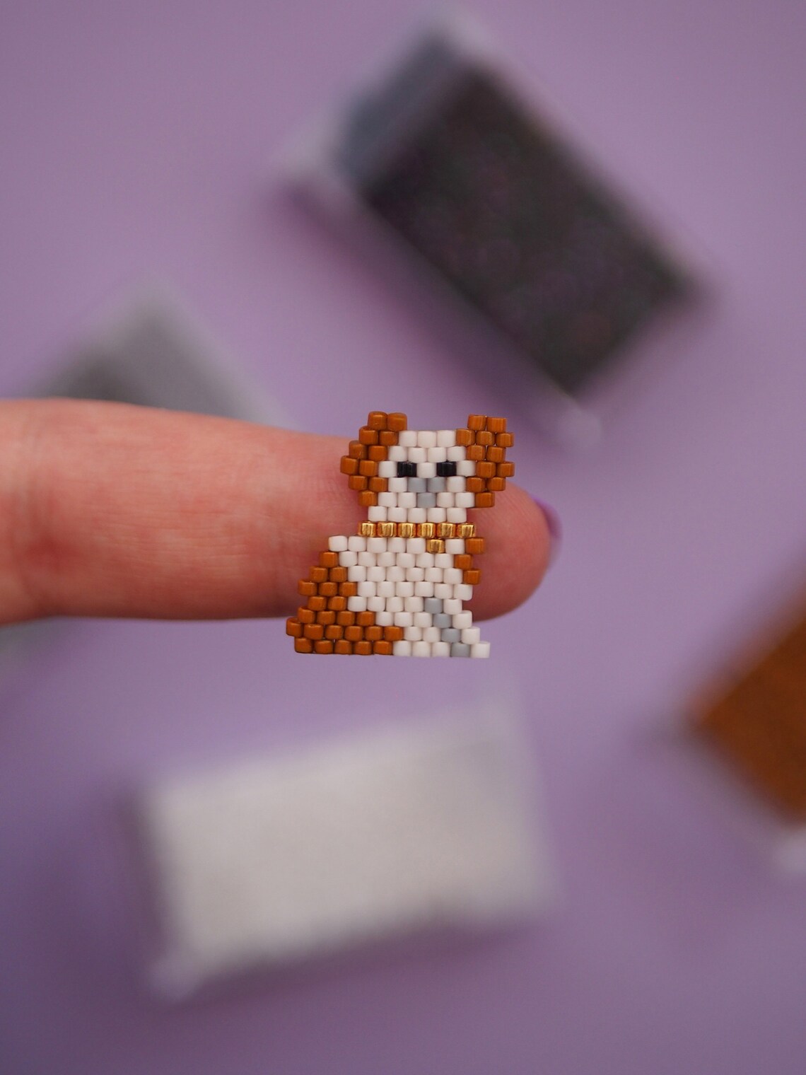 Staffordshire Dog Stitch Pattern, King Charles Spaniel Stitch Earrings ...