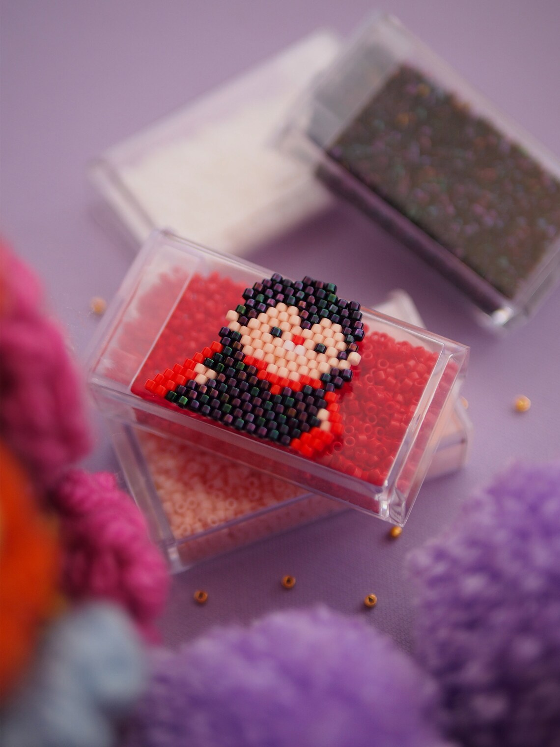 Vampire Brick Stitch Pattern, Cute Halloween DIY Peyote Stitch Earrings ...