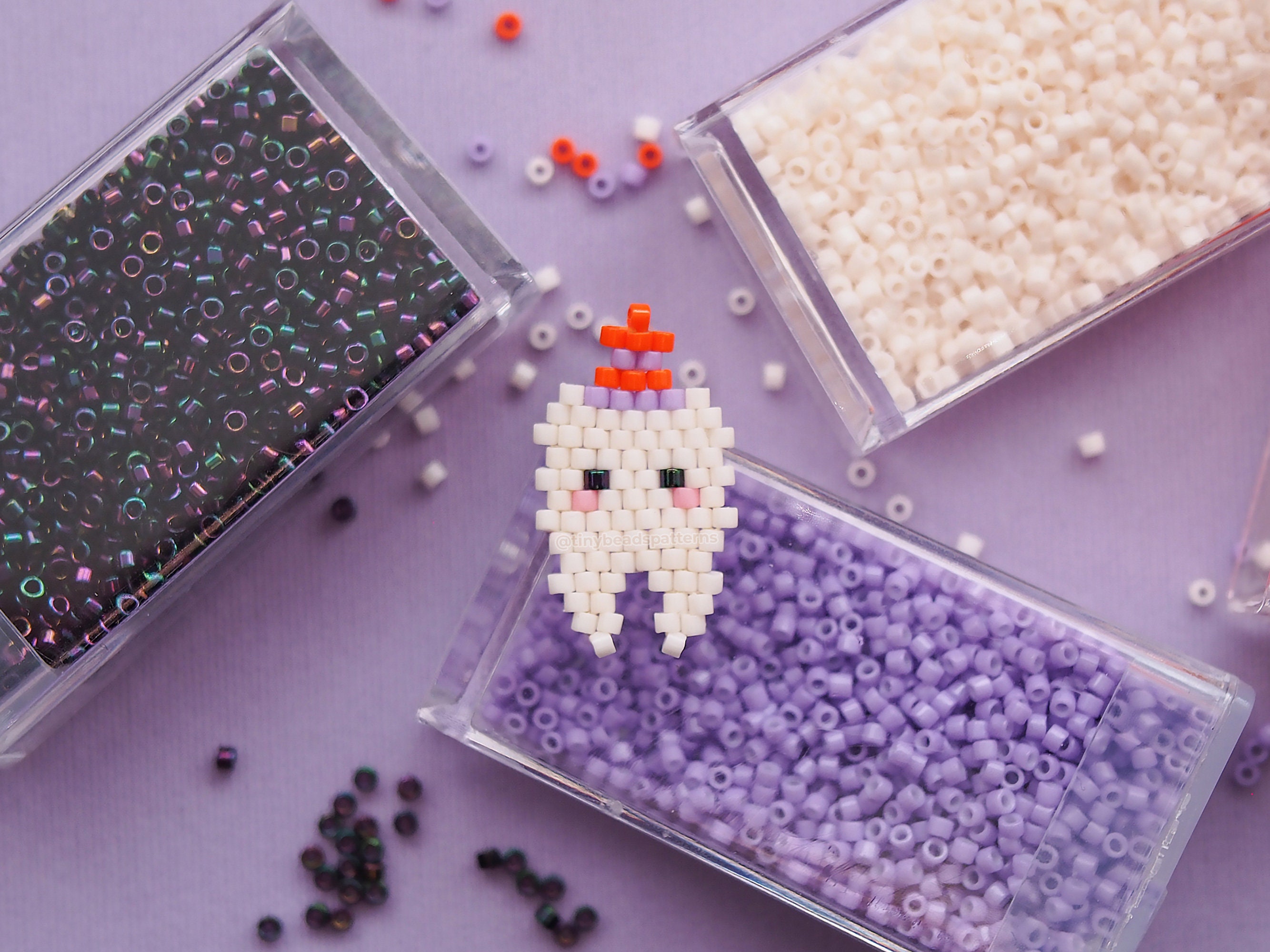 Free Tooth Fairy Party Charm, Last Minute Brick Stitch Pattern, Peyote ...