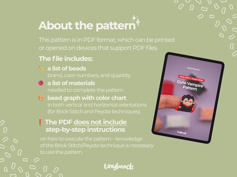 Vampire Brick Stitch Pattern, Cute Halloween DIY Peyote Stitch Earrings ...