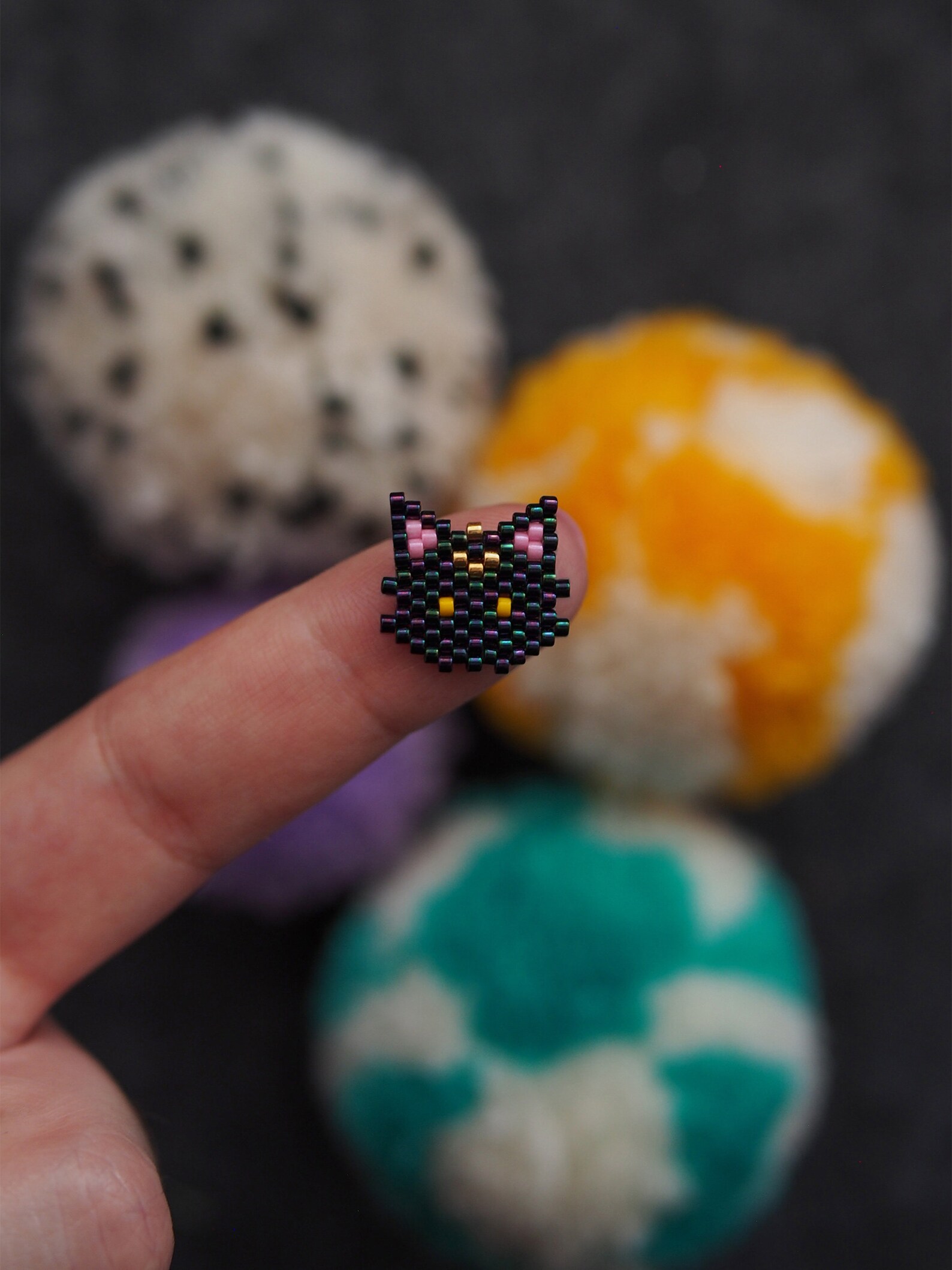 Witch Cat Brick Stitch Pattern, Mini Halloween Peyote Stitch Earrings ...