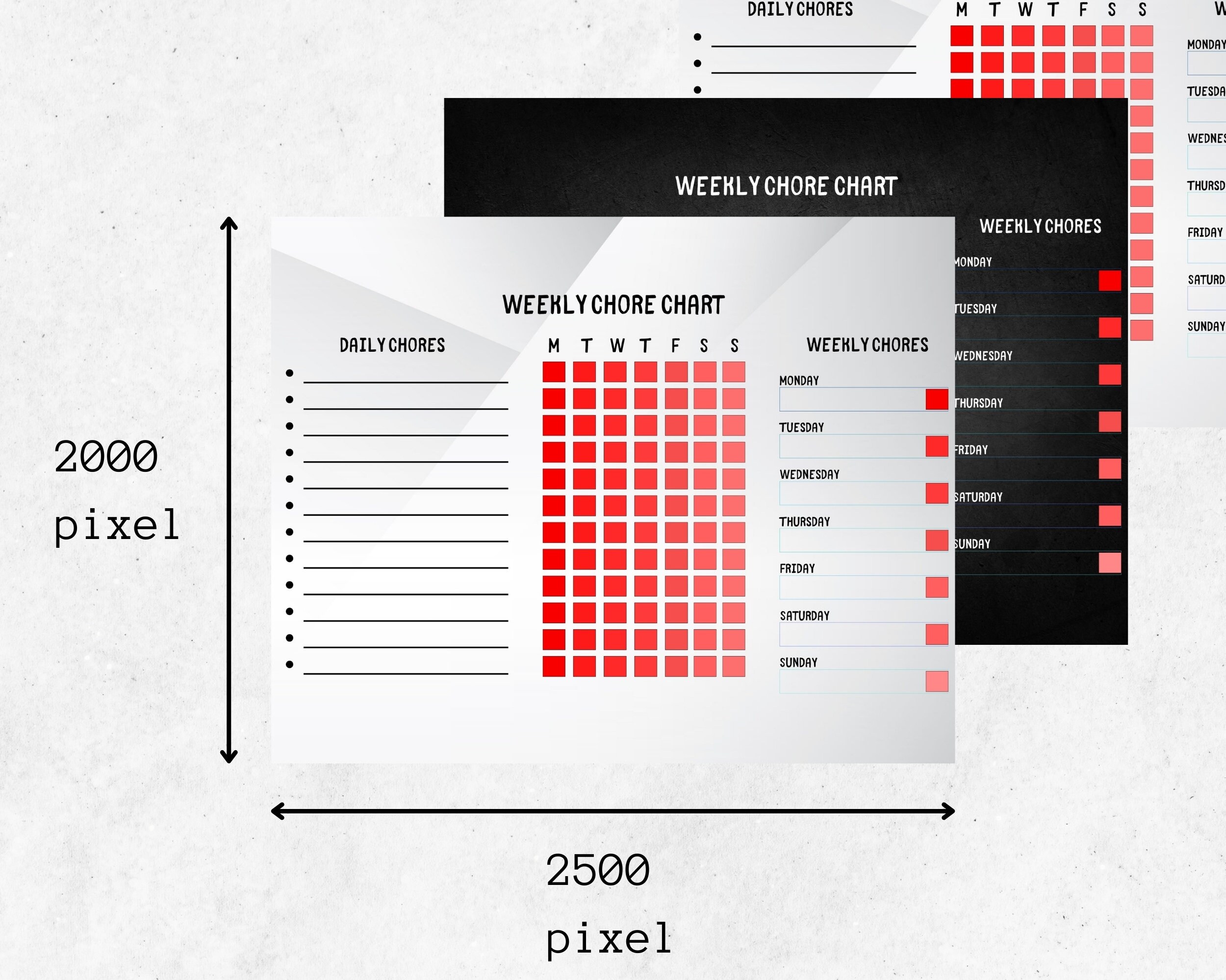 Editable Chore Chart | Monthly Chart | Routine Chart | Digital Download ...