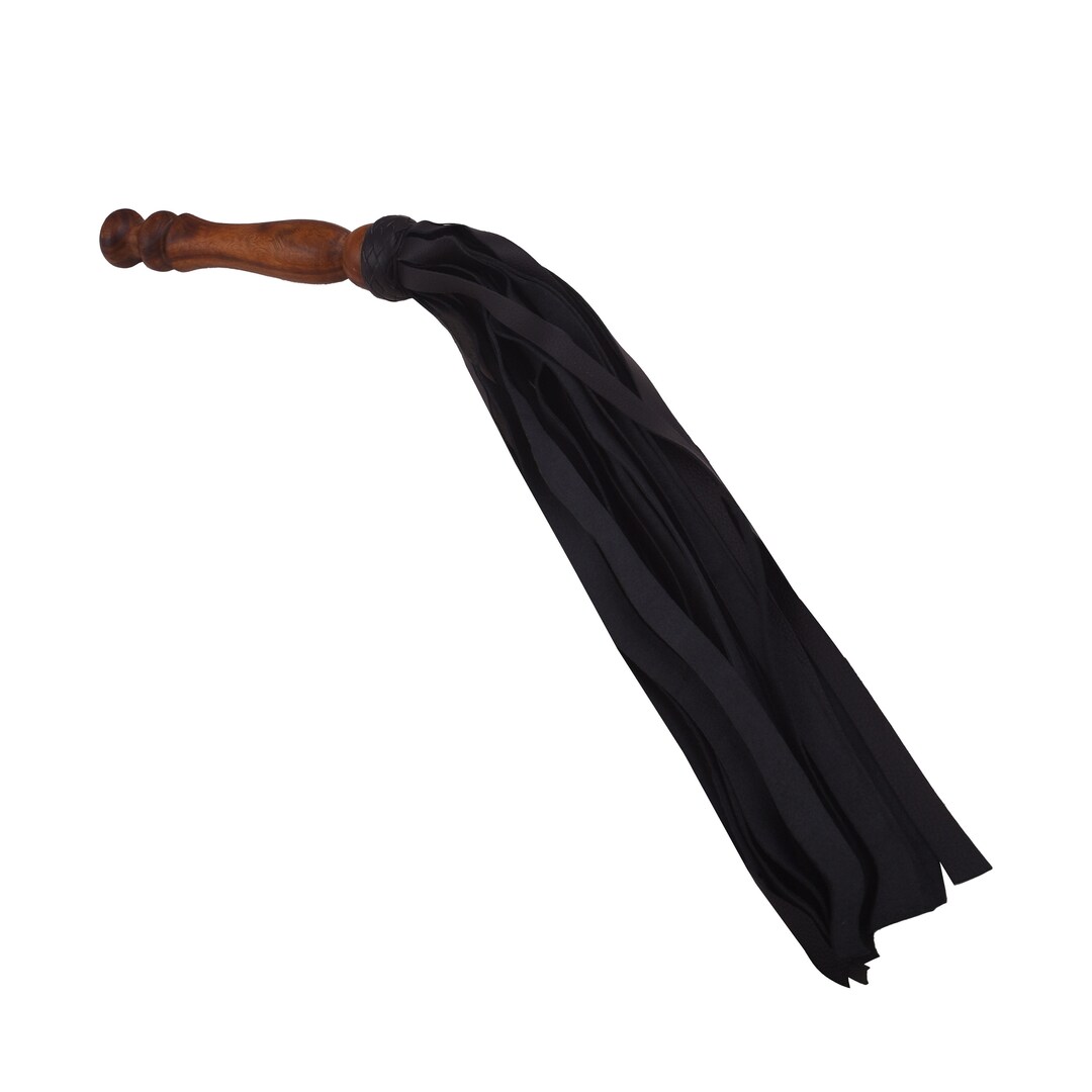 27 Inches Long Wooden Handle Flogger 25 Tails Hand Made Flogs for Role ...