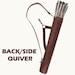 Back Arrow Quiver Genuine Cow Leather Arrow Holder Traditional Quivers Brown Hunting Quiver ...