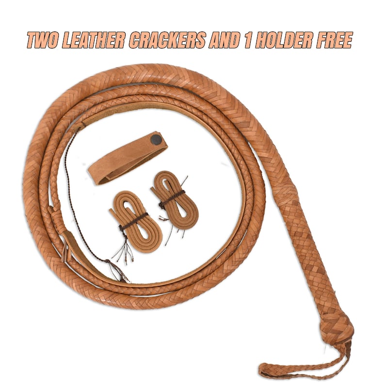 Kangaroo Hide Leather Bullwhip 04 to 16 Feet Long 16 Plaits Indiana ...