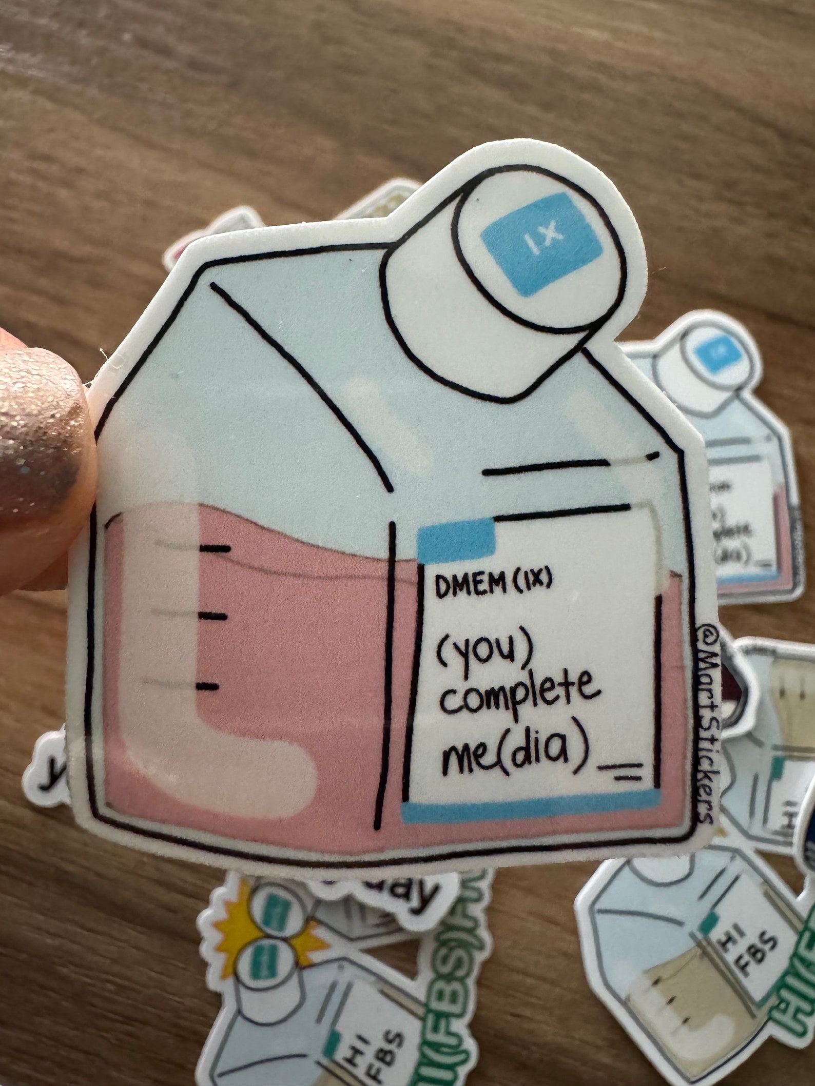 Complete Media “(you) Complete Me(dia)- Lab Sticker - Etsy