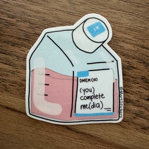 Complete Media “(you) Complete Me(dia)- Lab Sticker - Etsy