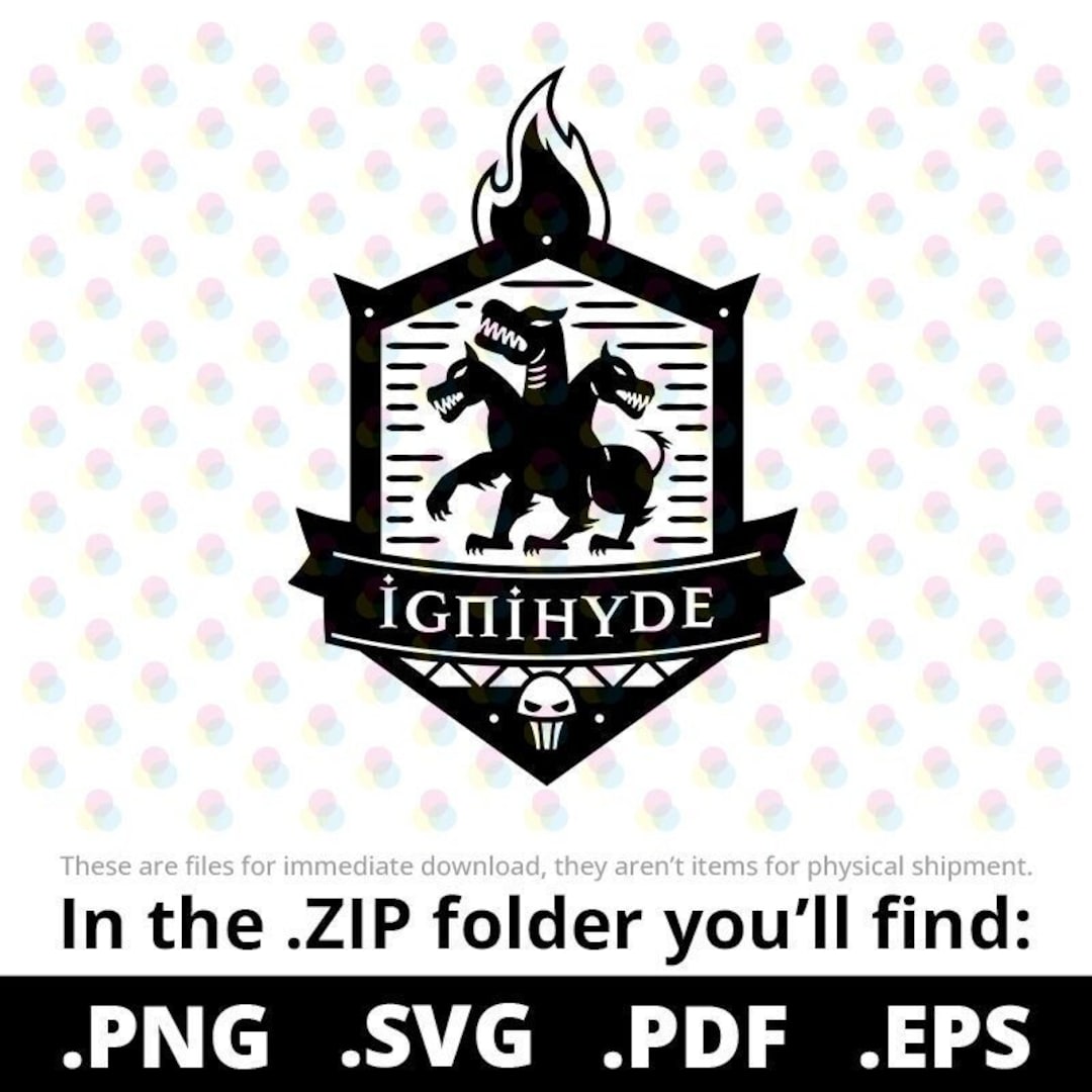 Dorm Icon Logo Ignihyde Twisted Wonderland Vector Svg Pattern - Etsy